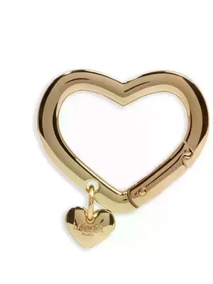 LANCEL Heart Pendant Keyring - Gold