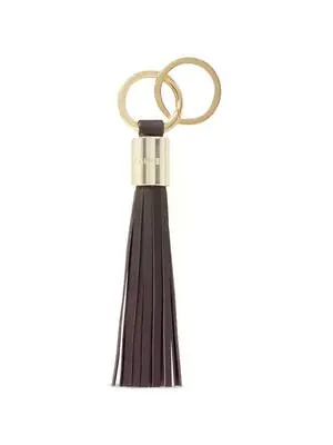 LANCEL Premier Flirt Leather-tassel Keyring - Brown