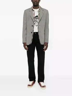GOLDEN GOOSE Two-button Check Blazer