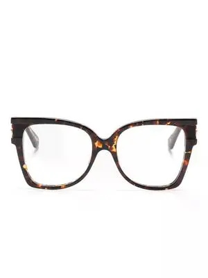 Off-White Logo-plaque Eyeglasses - Brown