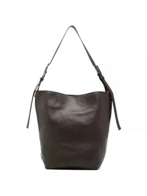 P.a.r.o.s.h Buckle Leather Tote Bag - Brown