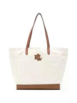 Ralph Lauren Logo Appliqué Shoulder Bag - Neutrals