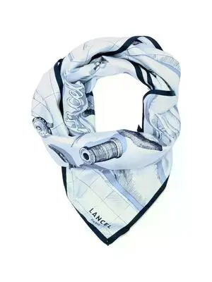 LANCEL Graphic-print Square Headscarf
