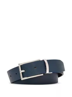 LANCEL Adjustable Leather Belt - Blue