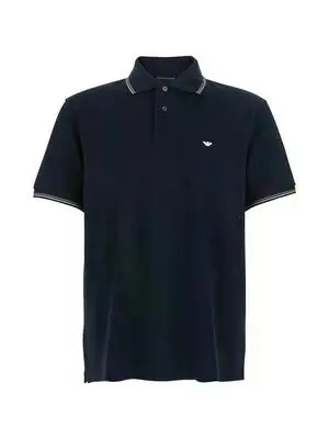 Men's Emporio Armani Blue Polos
