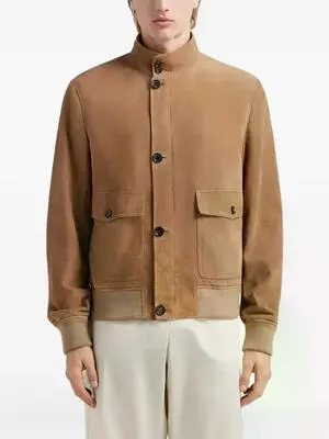 Bally Harrington Suede Bomber Jacket