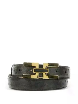 Elisabetta Franchi Buckle Leather Belt - Brown