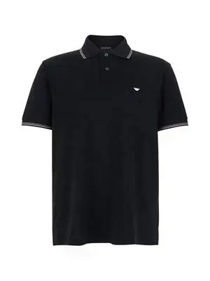 Emporio Armani Embroidered Polos For Men