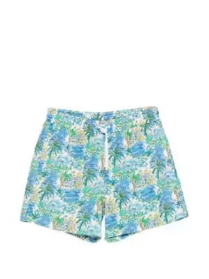 Caruso Palm Print Shorts