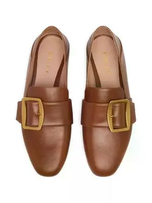 Bally Buckle Leather Pumps