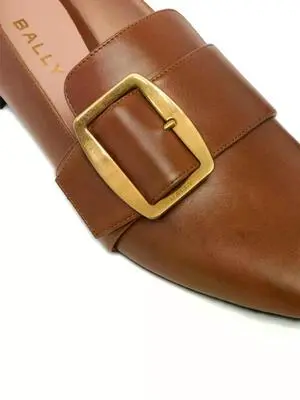 Bally Buckle Leather Pumps