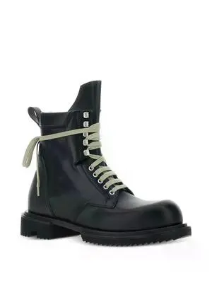 Rick Owens Low Army Lace-up Lug-sole Boots - Black