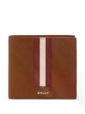 Bally Ribbon Grained-leather Wallet - Brown