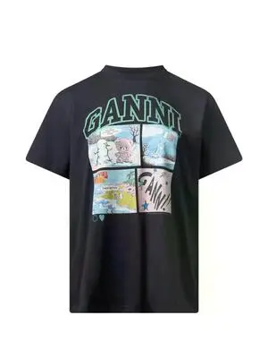 Ganni Straight Hem T-shirts For Women