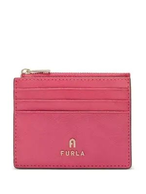 Furla Small Camelia Textured Logo Cardholder - Pink