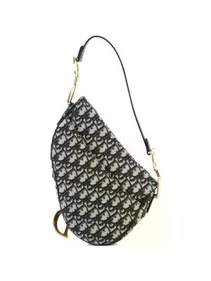 Dior Saddle Handbag Oblique Canvas Medium Shoulder Bag