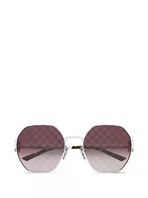 Gucci Geometric-frame Logo Sunglasses