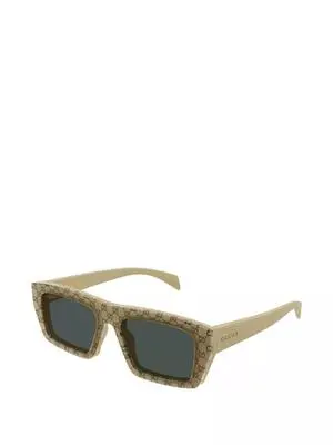 Gucci Square-frame Pattern Sunglasses