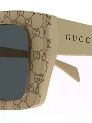 Gucci Square-frame Pattern Sunglasses