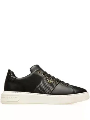 Bally Mattye Croc-print Leather Sneakers