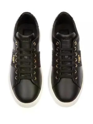 Bally Mattye Croc-print Leather Sneakers