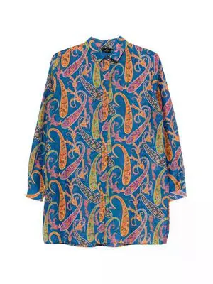 Etro Paisley Print Long Sleeve Shirt