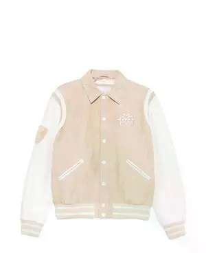 MVP WARDROBE Appliqué Bomber Jacket - Neutrals