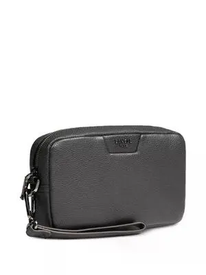 LANCEL Leather Zip Clutch