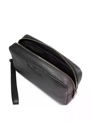 LANCEL Leather Zip Clutch
