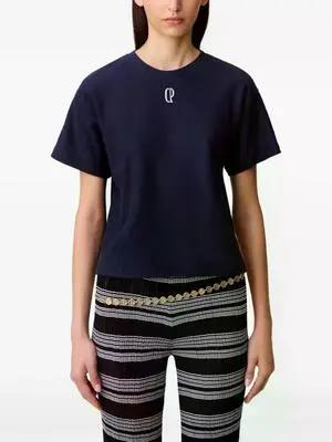 Claudie Pierlot Embroidered Cotton T-shirt