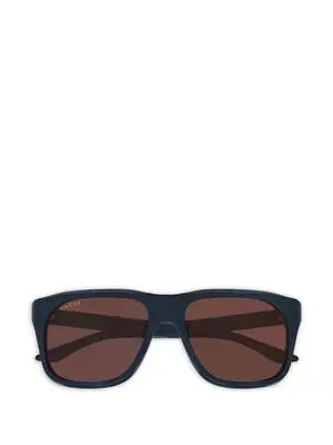 Gucci Rectangle-frame Sunglasses - Blue