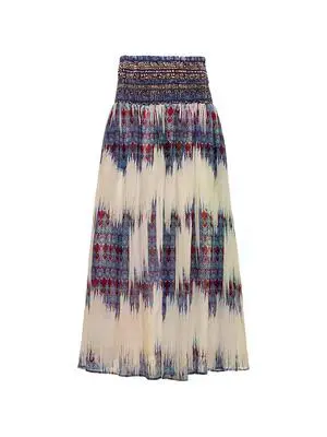 Devotion Patterned Midi Skirt