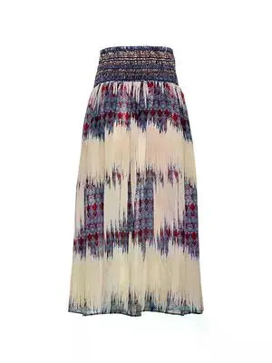 Devotion Patterned Midi Skirt