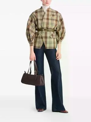 Longchamp Buckle-strap Shoulder Bag - Brown