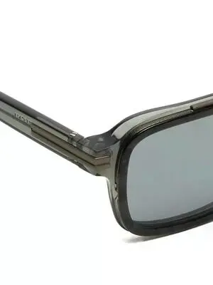 Zegna Square-frame Sunglasses - Grey