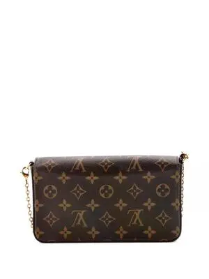 LOUIS VUITTON Felicie Pochette Monogram Canvas Crossbody Bag - Brown