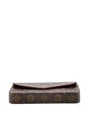 LOUIS VUITTON Felicie Pochette Monogram Canvas Crossbody Bag - Brown