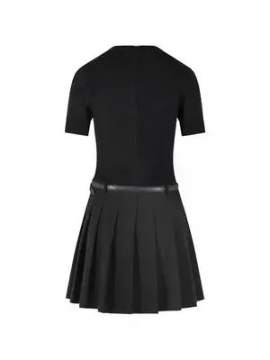Simkhai Ribbed Pleated Mini Dress