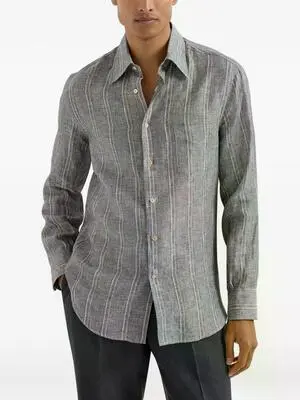 Brunello Cucinelli Striped Pocket Shirt