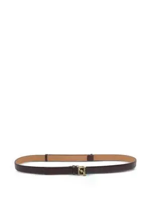 Elisabetta Franchi Logo Buckle Belt - Brown