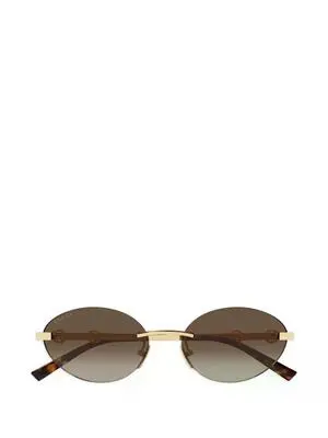 Gucci Round-frame Sunglasses - Gold