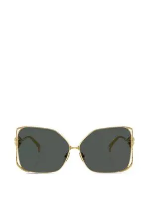 Versace Medusa Square-frame Sunglasses - Gold