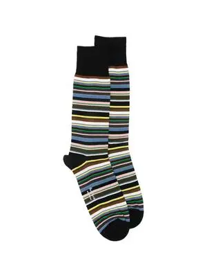 Paul Smith Striped Socks - Black