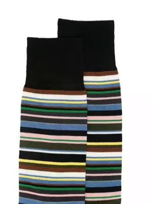 Paul Smith Striped Socks - Black