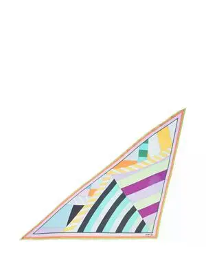 LANCEL Geometric Triangle Scarf - Pink