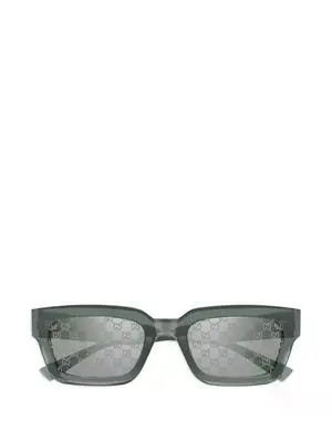 Gucci Logo Square-frame Sunglasses - Grey