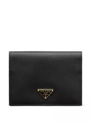 Prada Saffiano Leather Passport Holder - Black