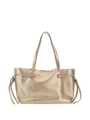 GIANNI CHIARINI Hammered Drawstring Shoulder Bag