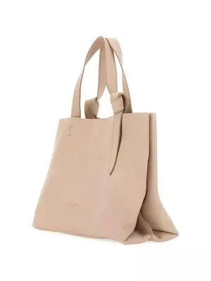 GIANNI CHIARINI Amira Knotted Handle Leather Shoulder Bag - Pink
