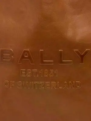 Bally Embossed-logo Leather Tote